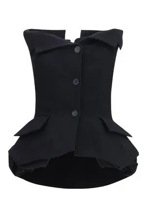 MAGDA BUTRYM Magda Butrym Peplum Bustier Corset Top