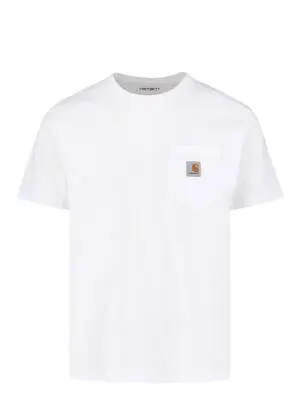 Carhartt Work In Progress Cotton Pocket T-shirt For - White