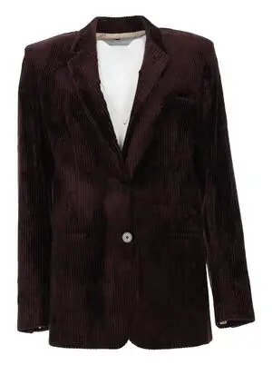 ALYSI Corduroy Monopetto Jacket - Bordeaux