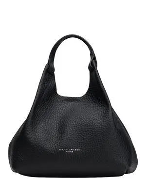 GIANNI CHIARINI Soft Hobo Handbag In Calfskin - Black