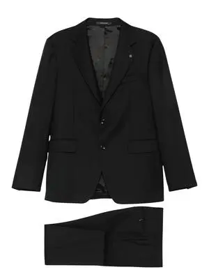 Tagliatore Virgin Wool Suit Trousers - Black
