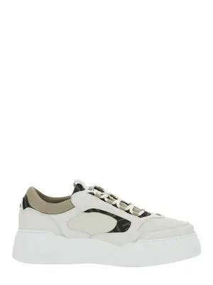 Fendi FENDI Force Leather Sneakers White