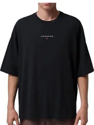 JORDAN Jordan Flight Essentials Oversized Patch T-shirt 'black' Black
