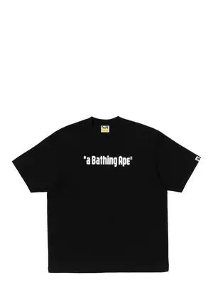 A BATHING APE Logo Relaxed Fit T-shirt - Black