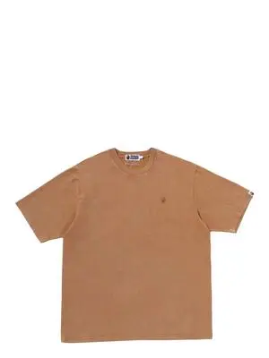 A BATHING APE A Bathing Ape Garment Dyed One Point Relaxed Fit T-shirt 'brown' Brown