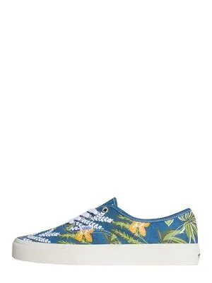 VANS Vans Authentic Floral Print Lace-Up Sneakers Navy Blue