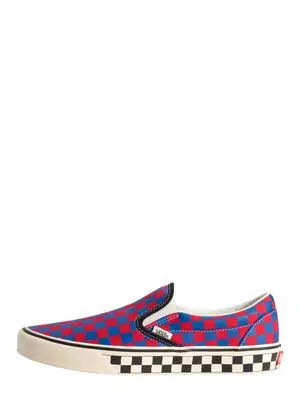VANS Classic Slip-on Checkerboard - Red/blue
