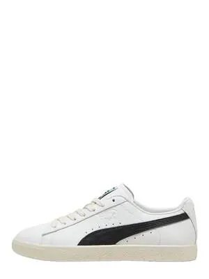 PUMA Clyde Leather Sneakers - White/black