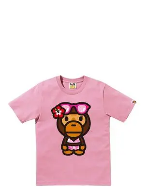 A BATHING APE Big Baby Lisa Summer T-shirt - Pink