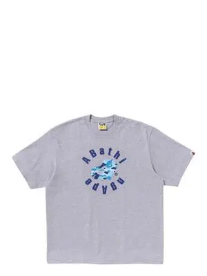 A BATHING APE Abc Camo Heart Ape Relaxed Fit T-shirt - Grey