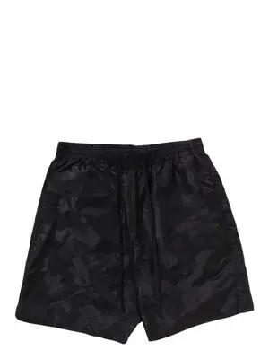 A BATHING APE Solid Camo Logo Shorts - Black