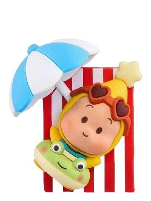 POP MART Pop Bean Island Vacation Series Fridge Magnet "twinkle Twinkle Sailing - Multi-color
