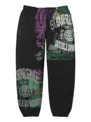 Supreme Ss26 Overprint Sweatpant - Black