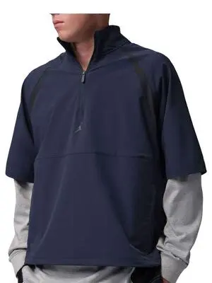 JORDAN Dri-fit Golf Wind Shirt 'obsidian Black - Obsidian/black