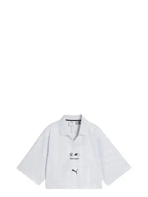 PUMA PUMA X BMW M Motorsport Cropped Polo Silver Mist