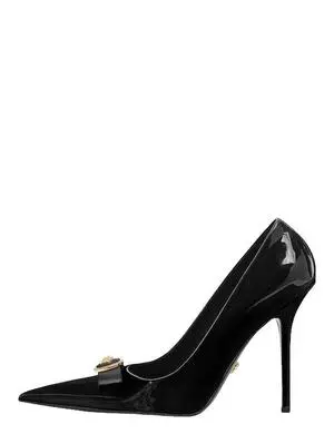 Versace Versace Gianni Ribbon Patent Pumps 110 Mm Black