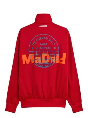 Adidas X Bad Bunny Dtm F Tour Merch Madrid Firebird Track Jacket - Red