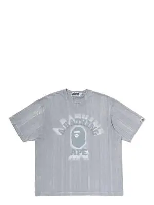 A BATHING APE A Bathing Ape Brush College Relaxed Fit T-shirt 'grey' Grey