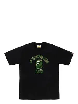 A BATHING APE Palm Resort Camo College T-shirt 'black Green - Black/green