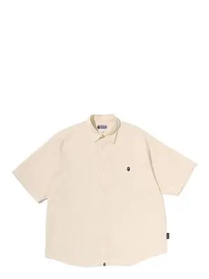 A BATHING APE Big College Shirt - Ivory