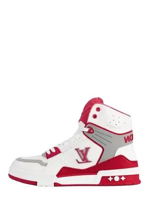 LOUIS VUITTON High Top Sneakers - White/red/grey