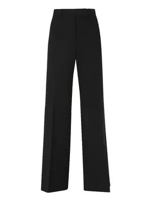 Seventy Pressed Crease Wide-leg Trousers - Black