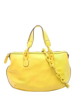 Loewe Loewe Fiesta Leather Satchel Bag Yellow