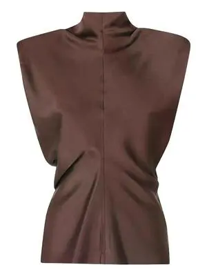 Federica Tosi Sleeveless Blouse - Brown
