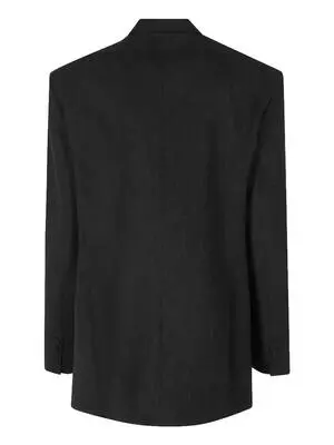 Federica Tosi Notched Lapels Single-breasted Blazer - Grey