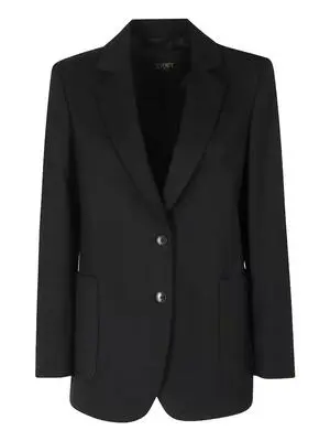 Seventy Single-breasted Patch-pocket Blazer - Black
