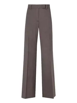 Seventy Pressed Crease Wide-leg Trousers - Brown