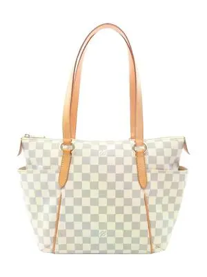 LOUIS VUITTON Louis Vuitton Damier Azur Totally Tote Bag White