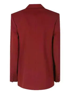 Federica Tosi Double-breasted Peak-lapel Blazer - Red