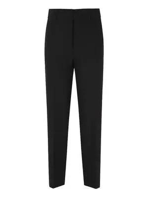 Seventy Pressed Crease Belt-loop Trousers - Black