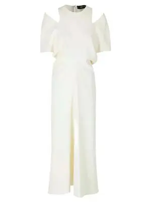 FEDERICA TOSI Federica Tosi Cold-Shoulder Draped Midi Dress