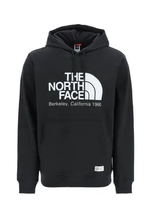 The North Face Logo Printed Drawstring Hoodie - Black