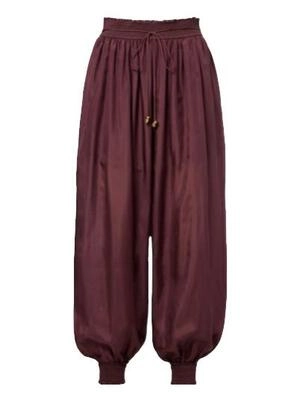 Zimmermann Zimmermann Aster Silk Habotai Balloon Pants Red