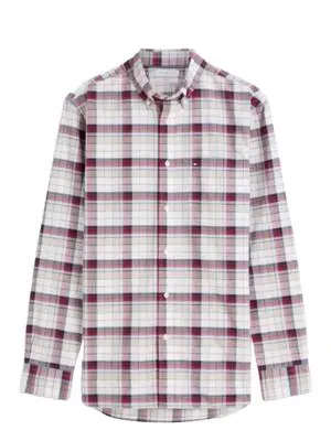 Tommy Hilfiger Check-print Button-down Shirt - White/plaid