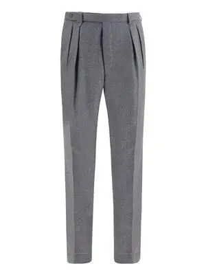 Brioni Elba Pleated Trousers - Grey