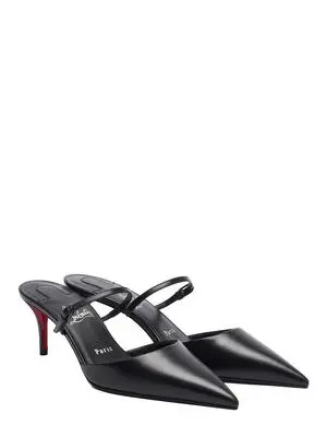 CHRISTIAN LOUBOUTIN Milena Leather Mules - Black