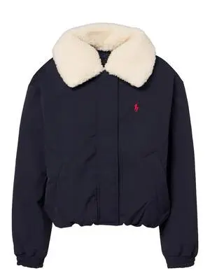 Polo Ralph Lauren Teddy Trimmed Technical Down Jacket - Blue