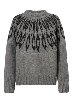 Altuzarra Coleman Fair Isle Wool Sweater - Grey
