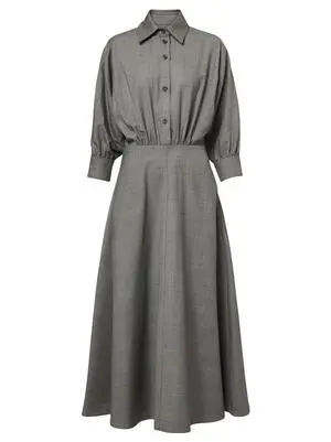 Altuzarra Eleanor Wool Midi Dress - Grey