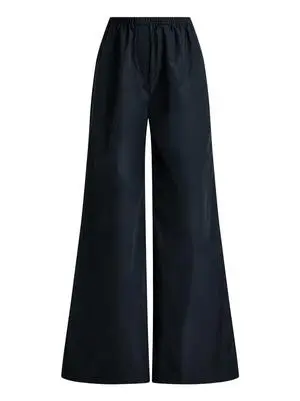 Scanlan Theodore Taffeta Wide Leg Trouser - Black