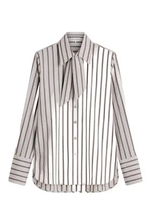 Scanlan Theodore Stripe Cravat Shirt Sable