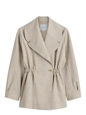 Scanlan Theodore Plaid Cocoon Sleeve Jacket - Sable