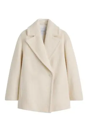 Scanlan Theodore Alpaca Blend Coat - Creme