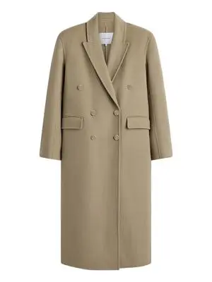Scanlan Theodore Wool Double Breasted Coat - Trench