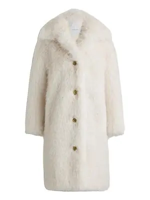 Scanlan Theodore Faux Fur Coat - Alabaster