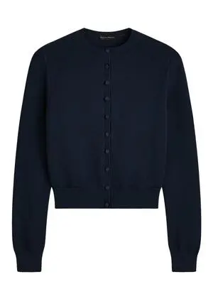 Scanlan Theodore Crepe Knit Cardigan - Navy